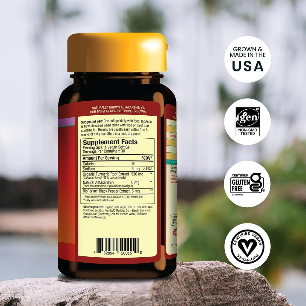 TurmericAstin antioxidant supplement capsules