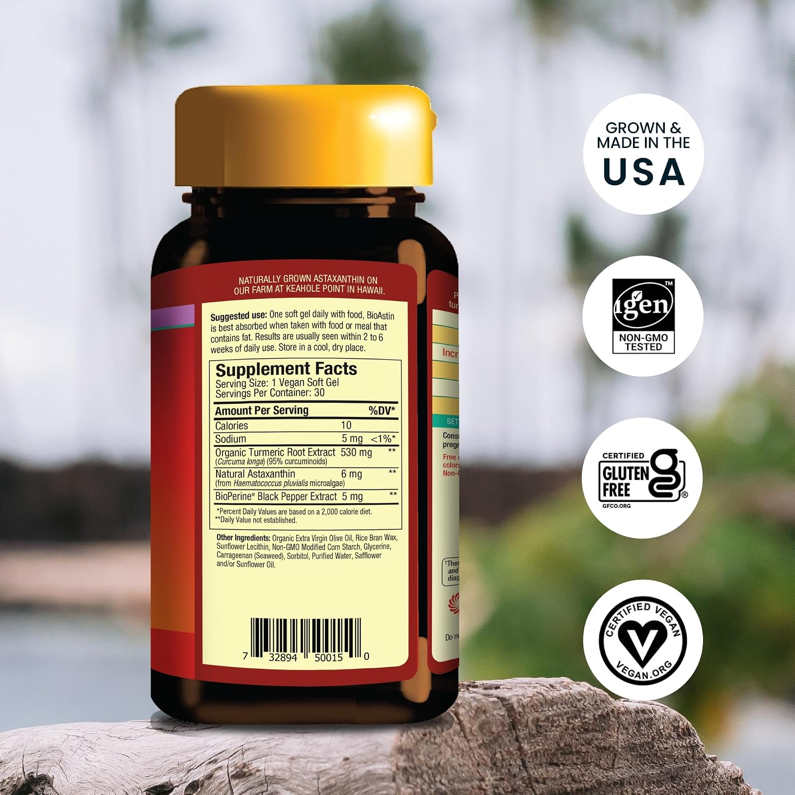 TurmericAstin antioxidant supplement capsules