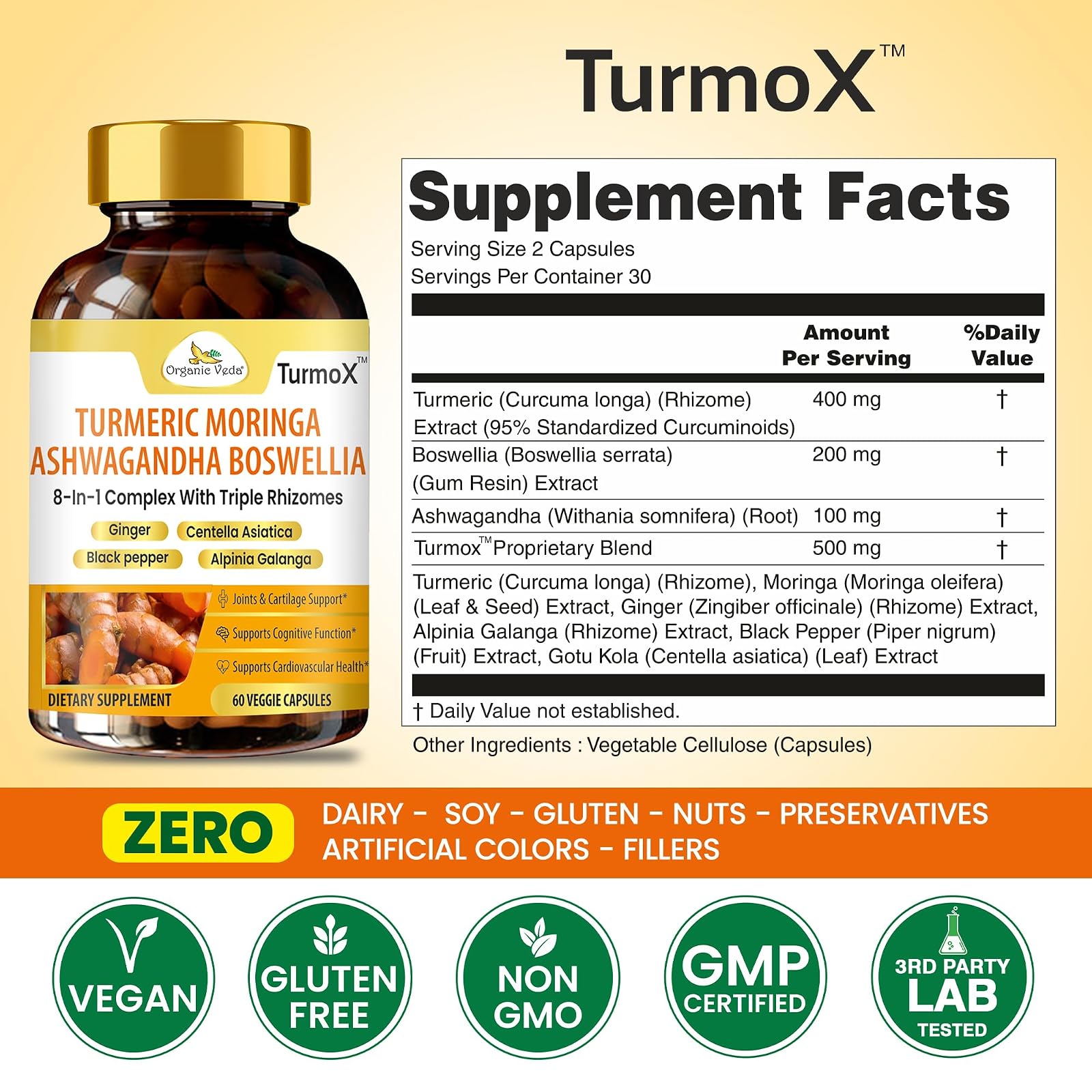 TurmoX turmeric and moringa blend