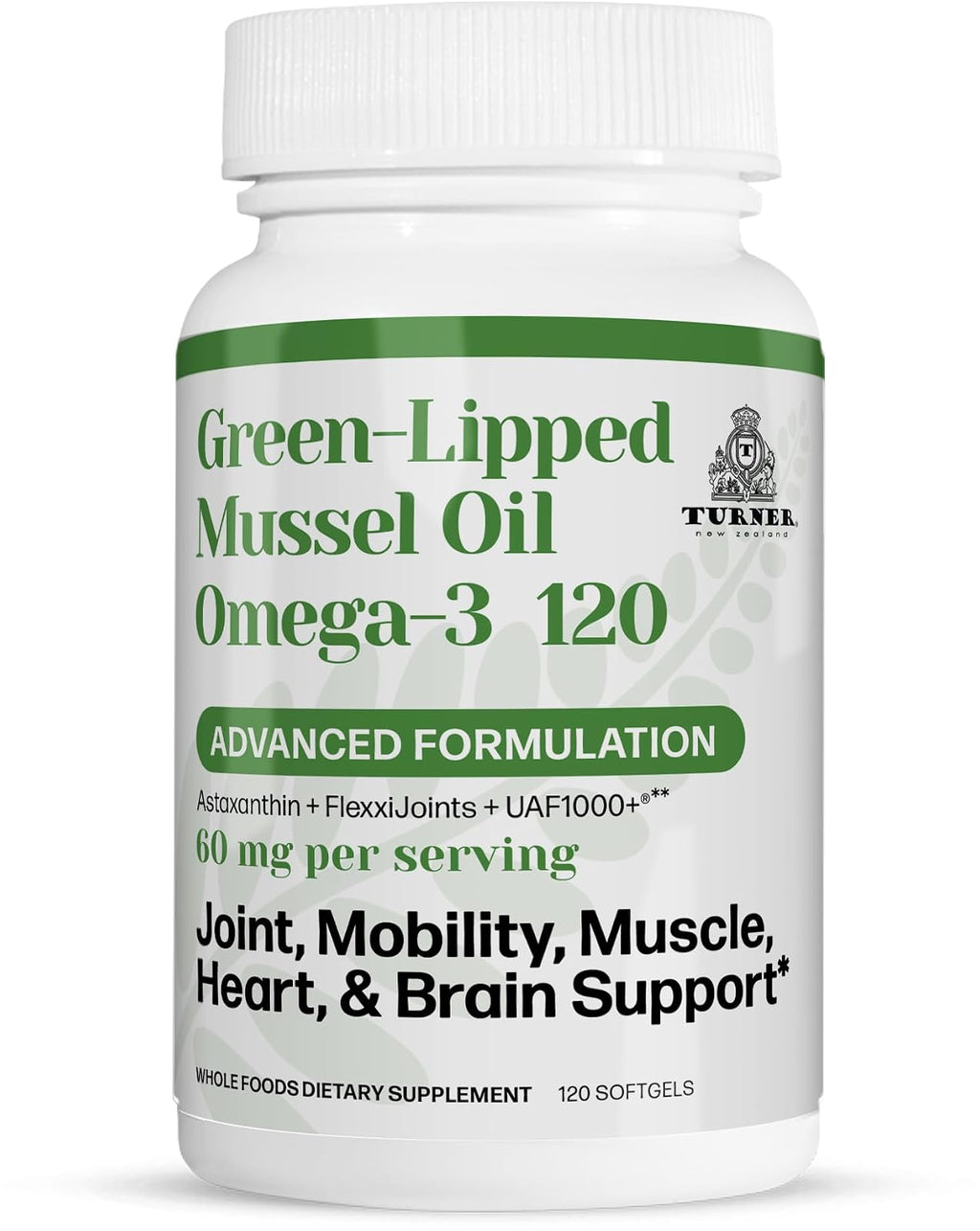 TURNER mussel oil for joint health