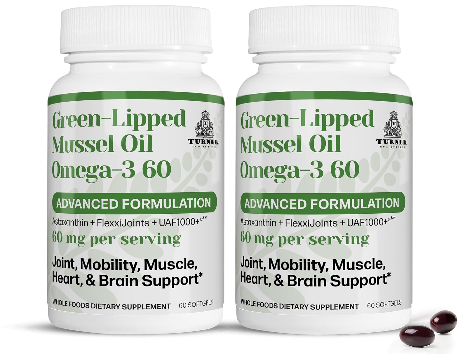 TURNER mussel oil softgels benefits