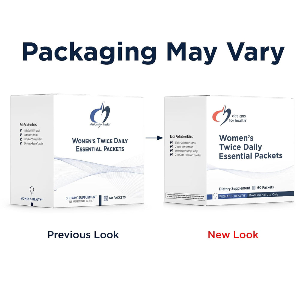 twice daily health supplement packets