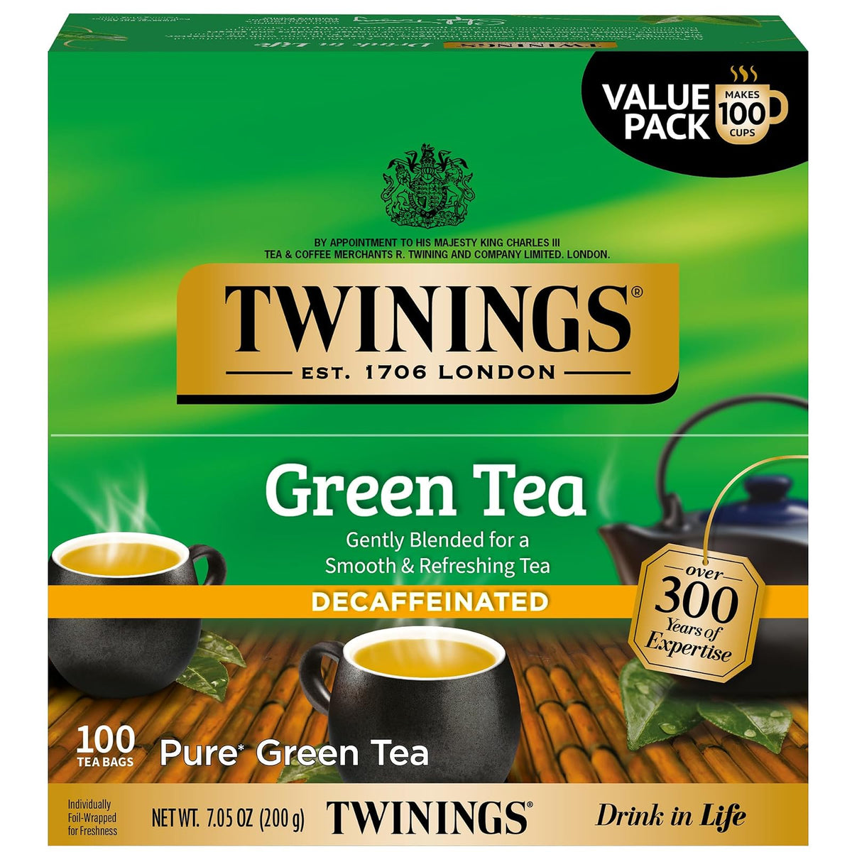 Twinings decaffeinated green tea bags