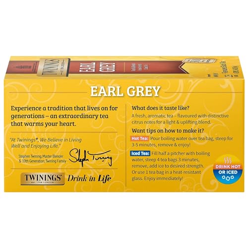 Twinings Earl Grey tea experience