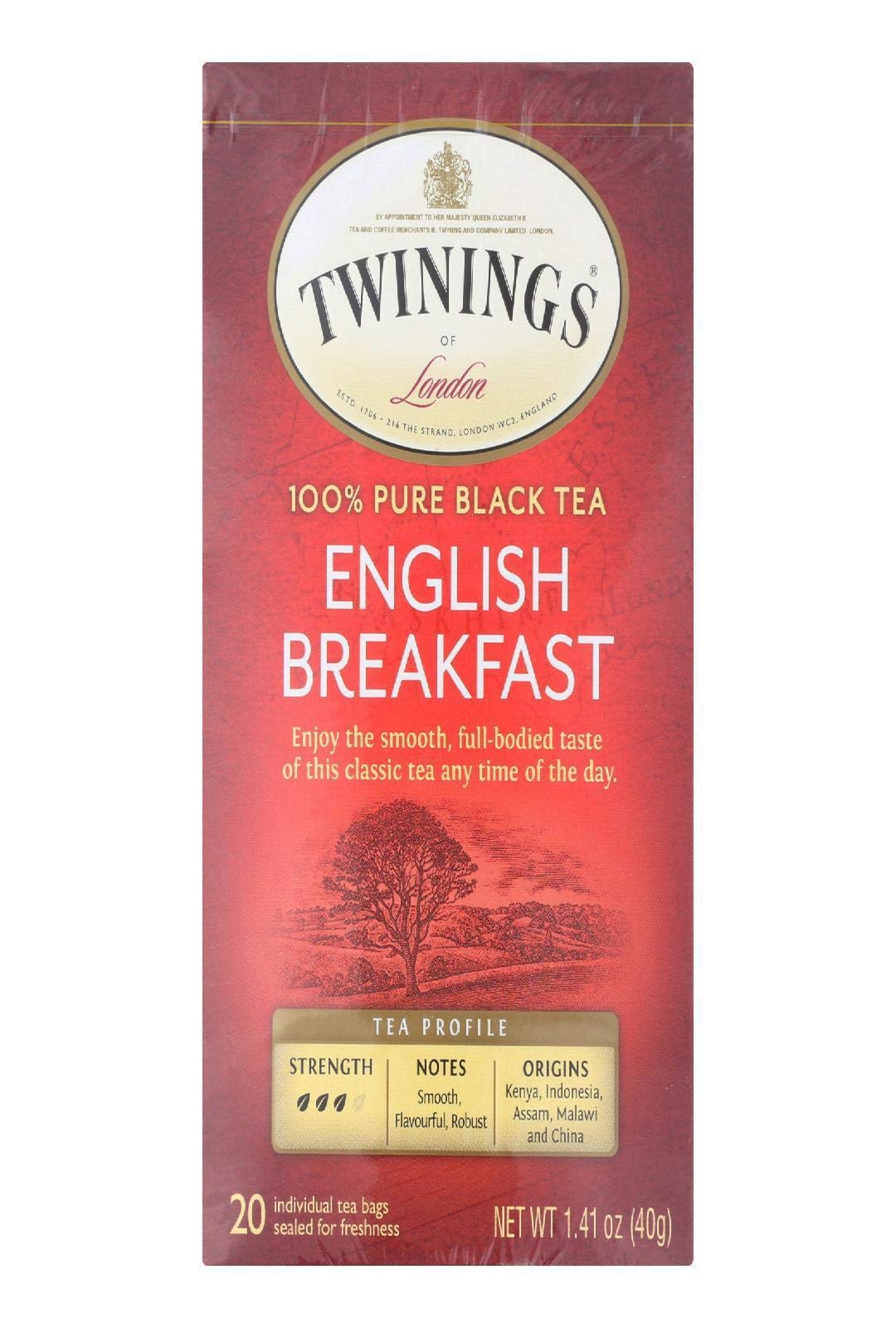 Twinings English Breakfast herbal tea bags