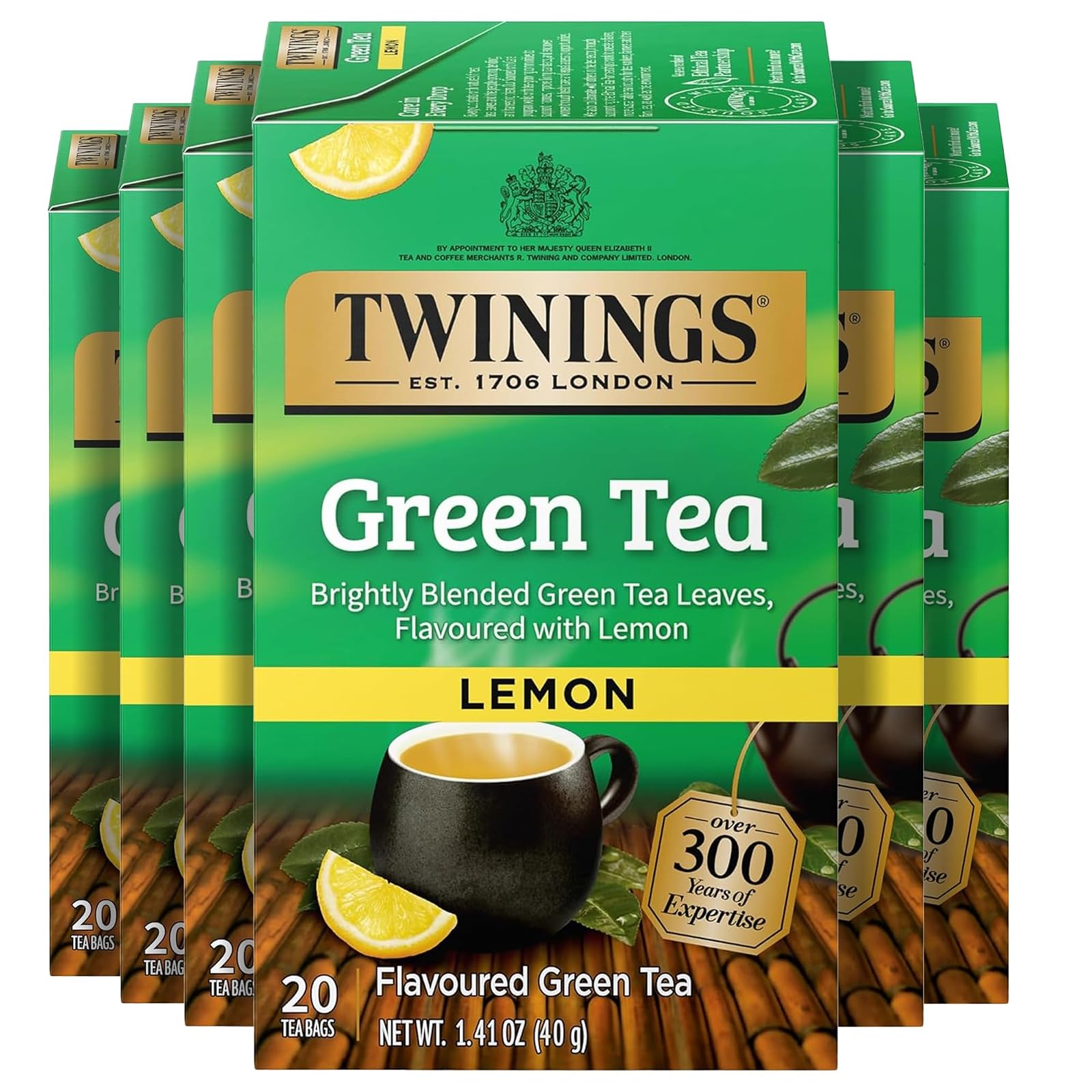 Twinings green tea with lemon bags