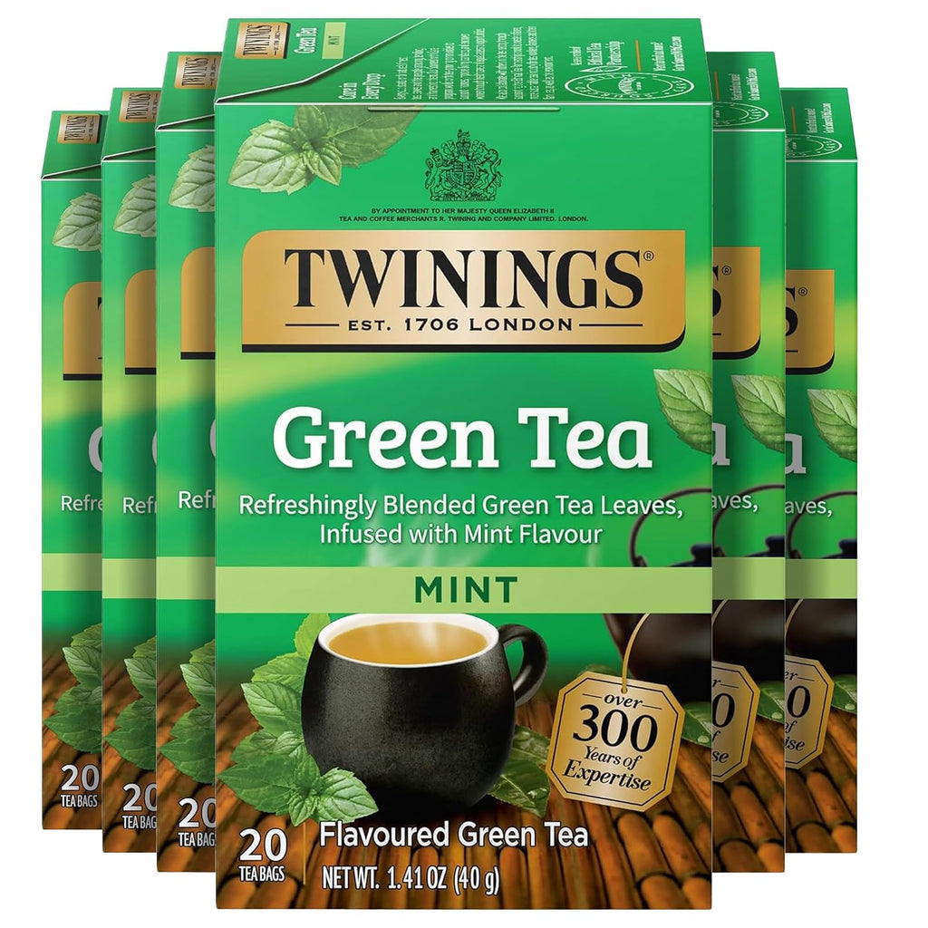 Twinings green tea with mint bags