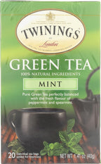 Twinings green tea with mint bags