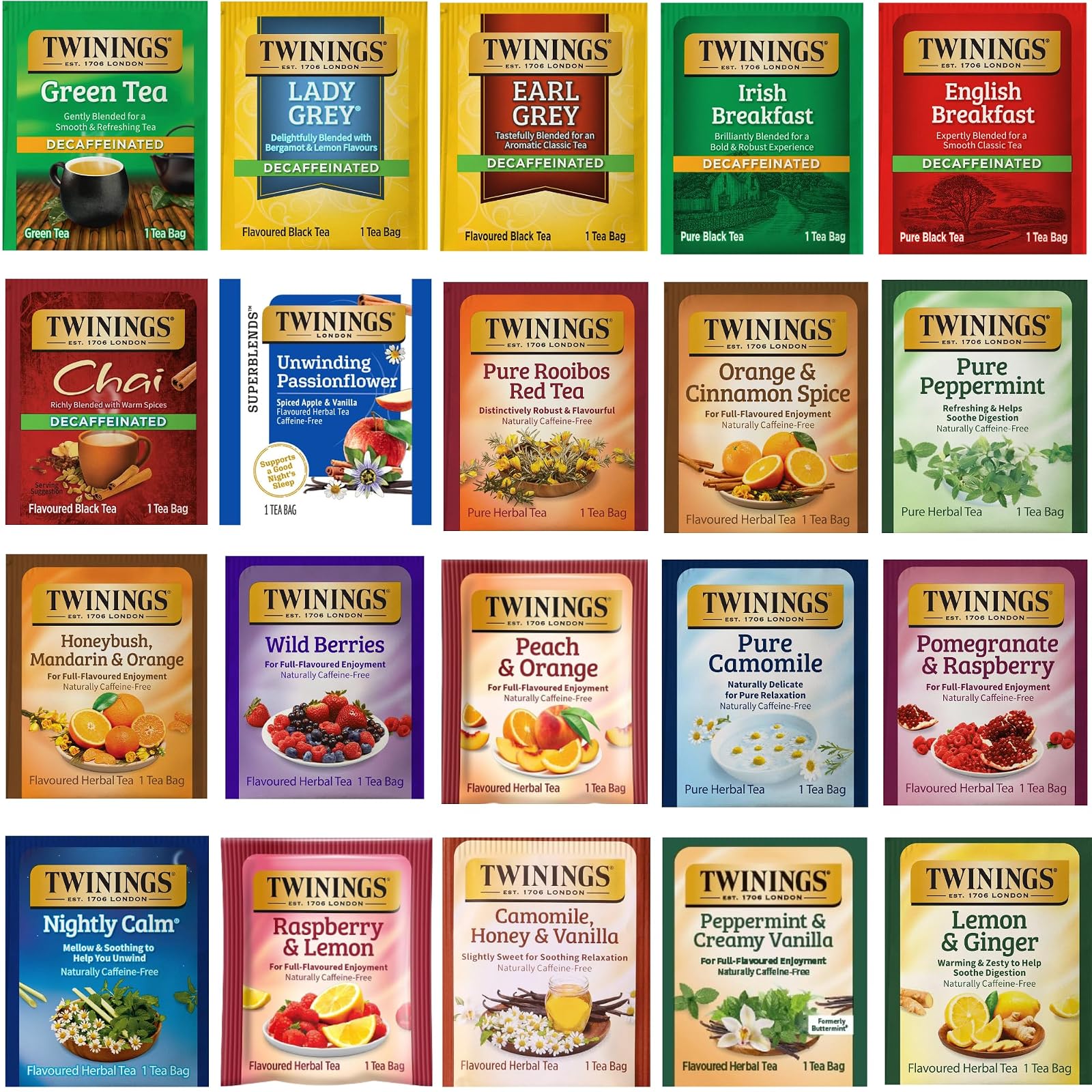 Twinings herbal tea variety pack
