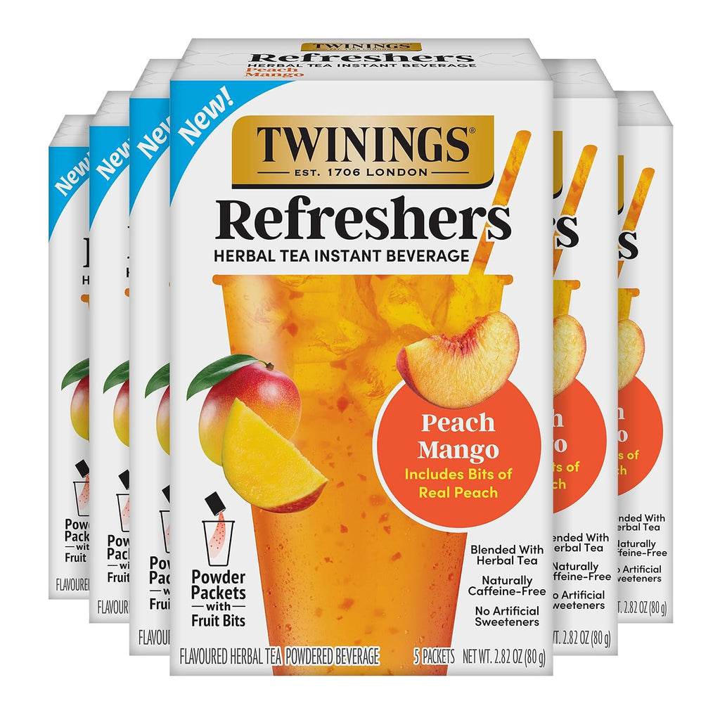 Twinings herbal tea with peach mango