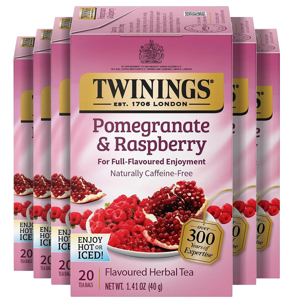 Twinings herbal tea with pomegranate