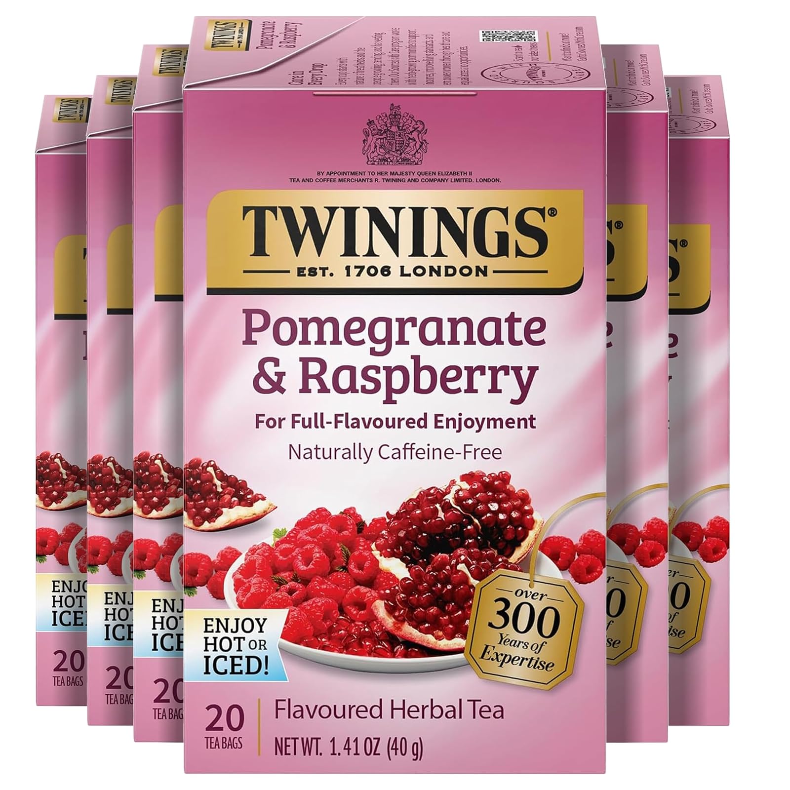 Twinings herbal tea with pomegranate