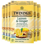 Twinings lemon ginger herbal tea bags