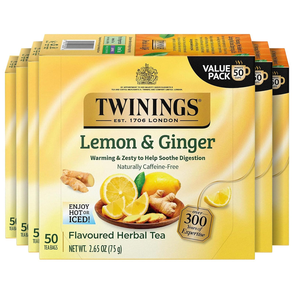 Twinings lemon ginger herbal tea bags