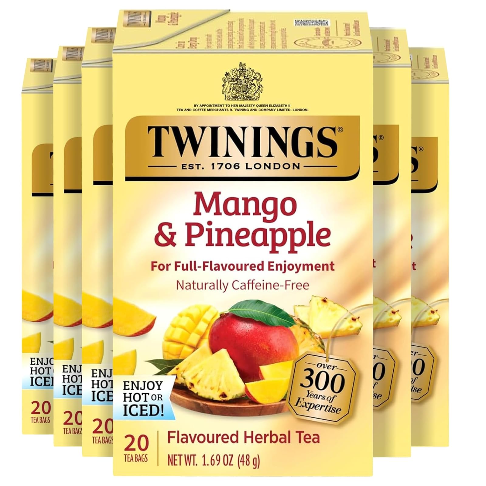 Twinings mango pineapple herbal tea bags