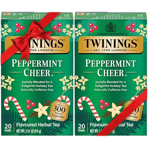Twinings Peppermint Cheer herbal tea bags