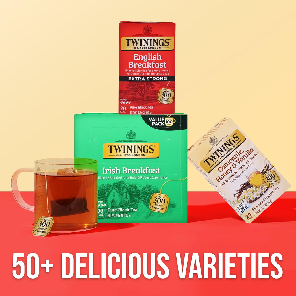 Twinings tea bags for a refreshing start