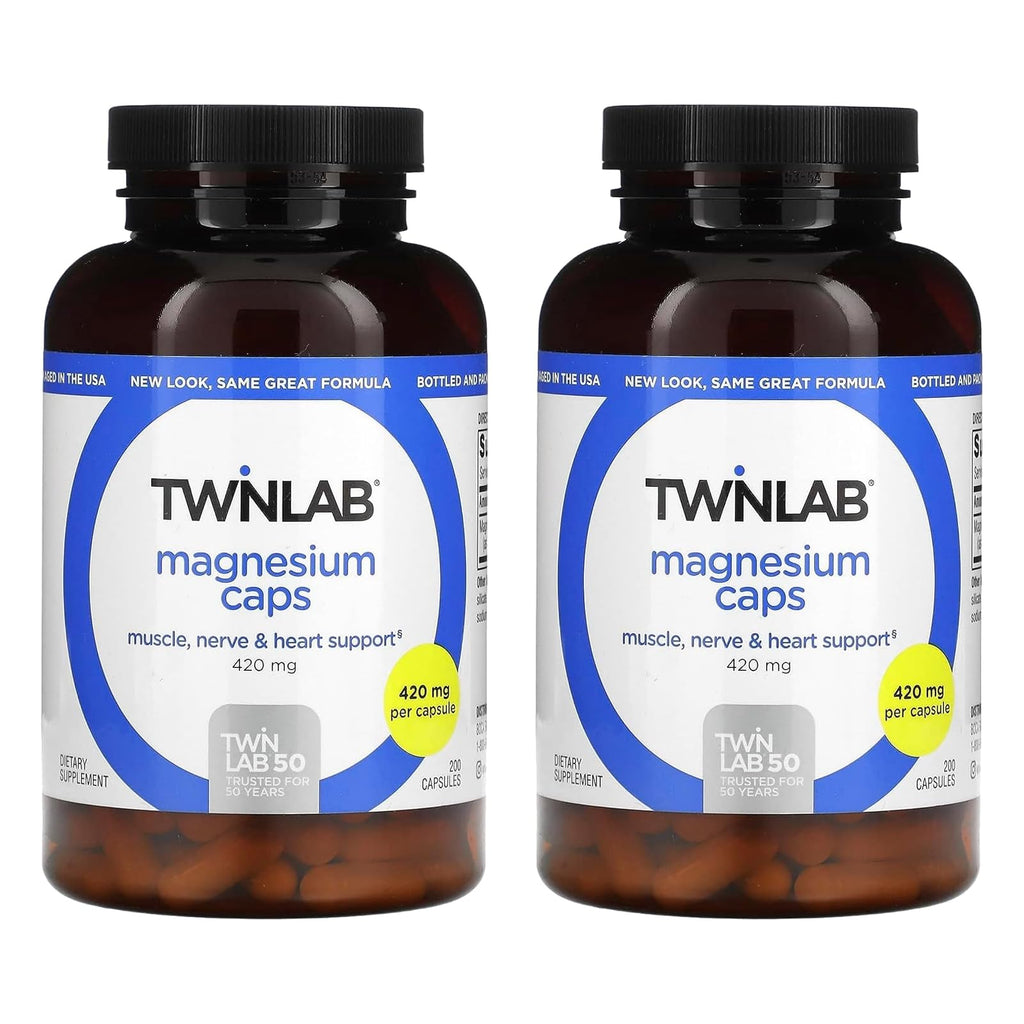 Twinlab magnesium capsules for relaxation