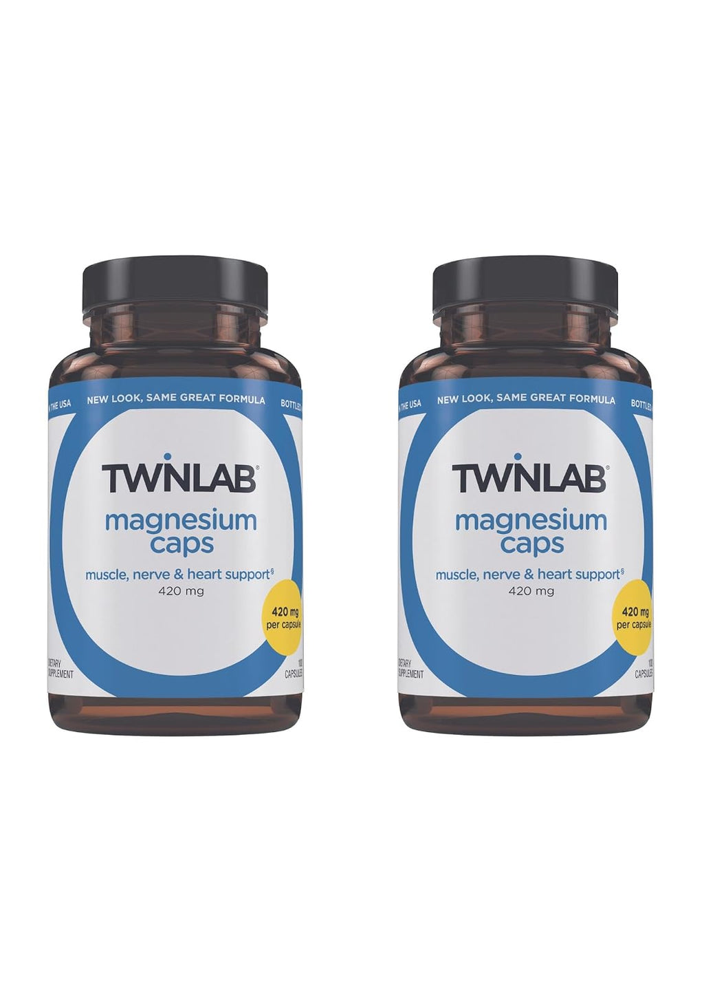 Twinlab magnesium capsules for relaxation
