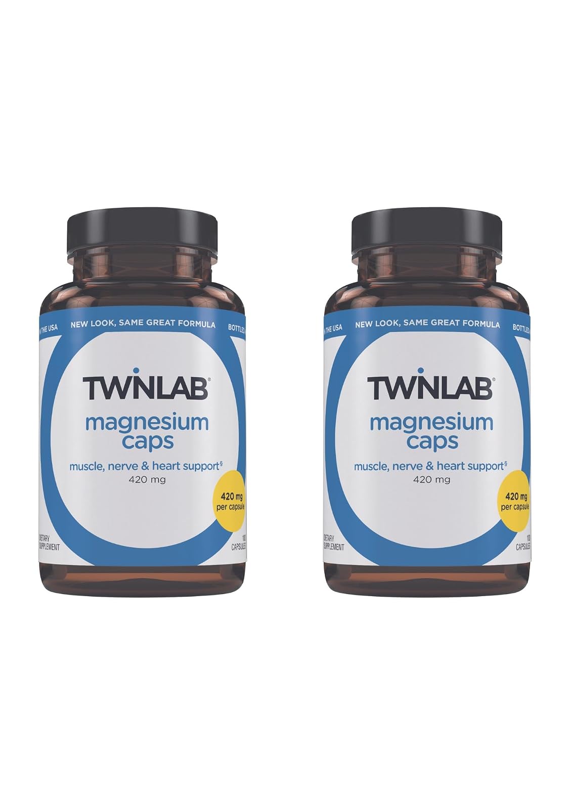 Twinlab magnesium capsules for relaxation