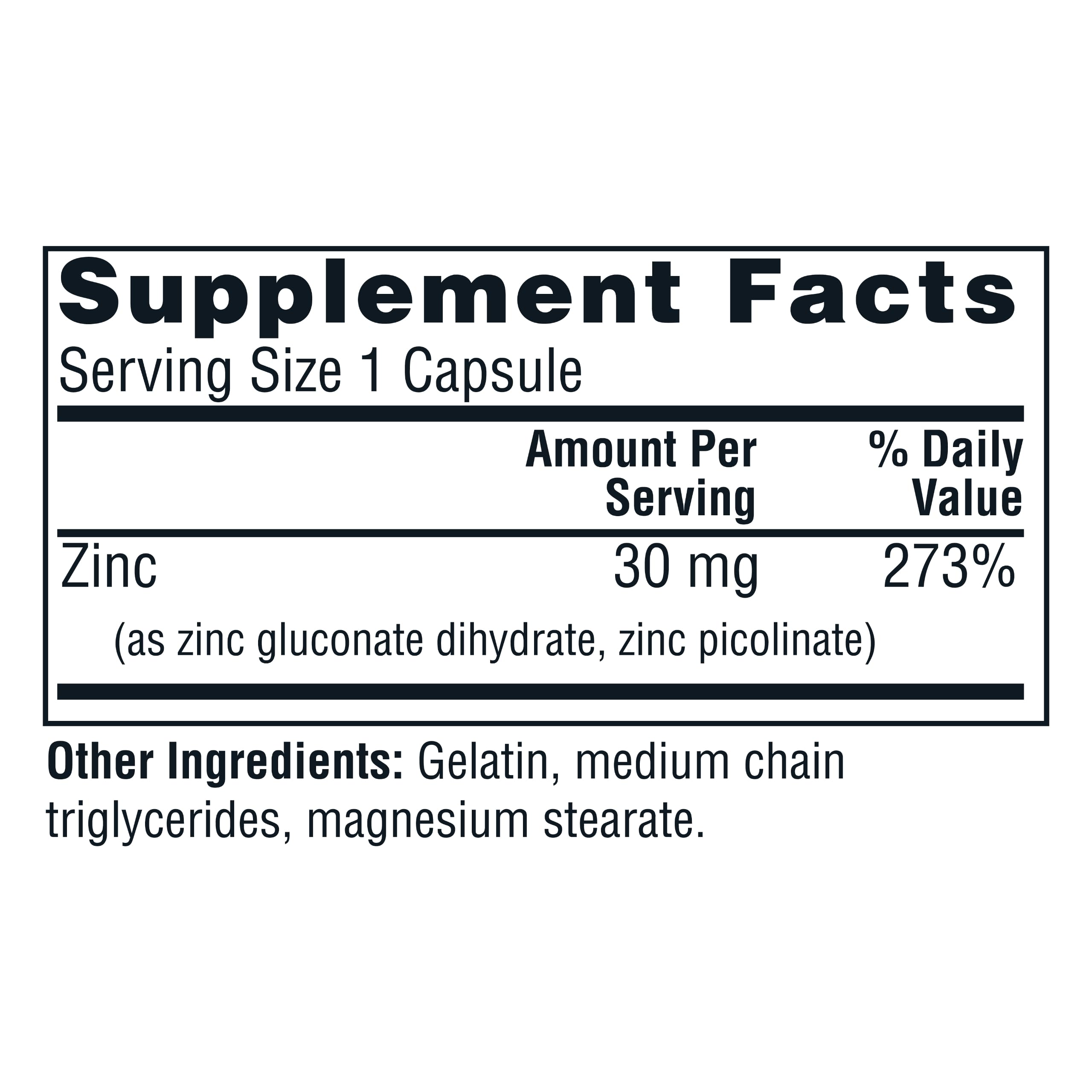 Twinlab zinc for daily nutritional support