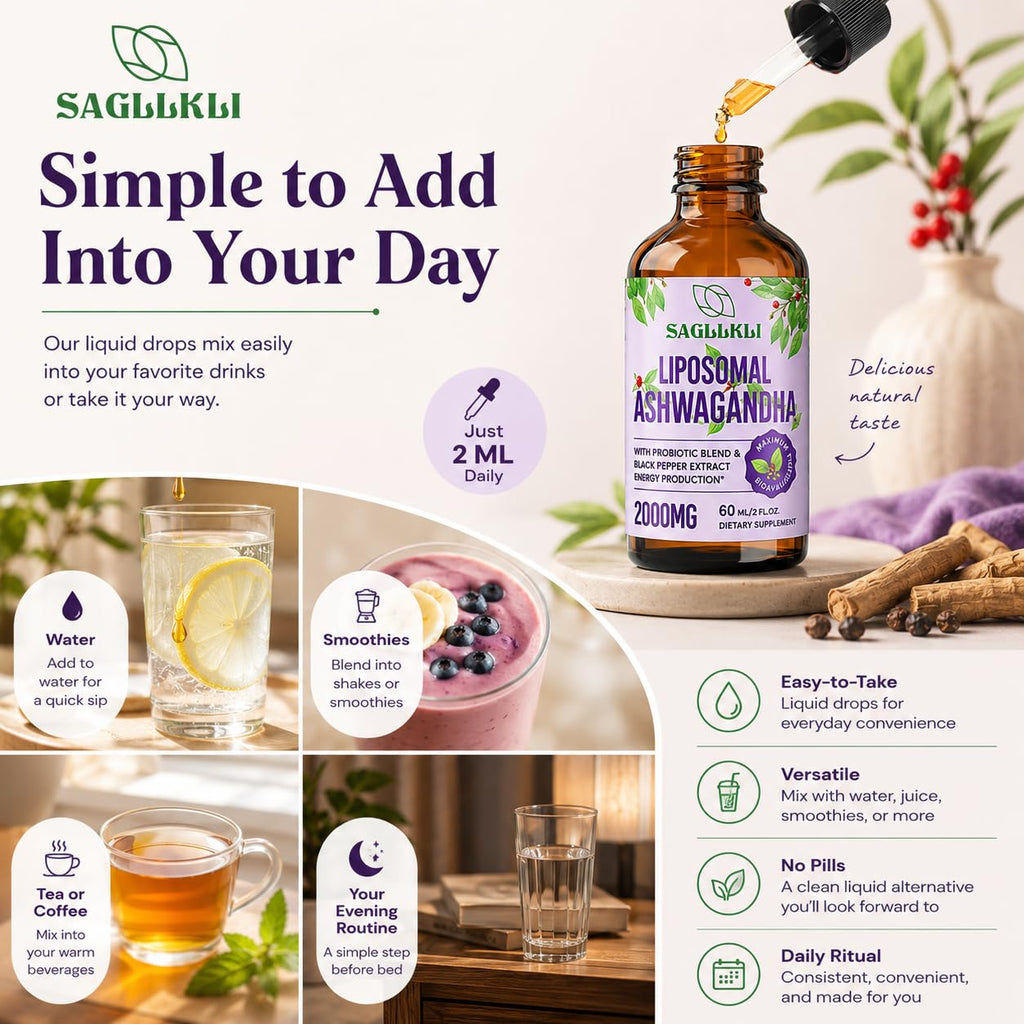 Two bottles of ashwagandha health boost