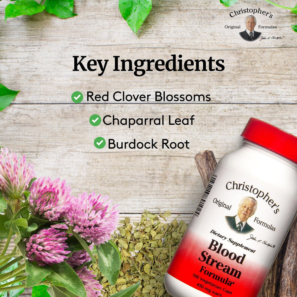 two bottles of herbal blood blend