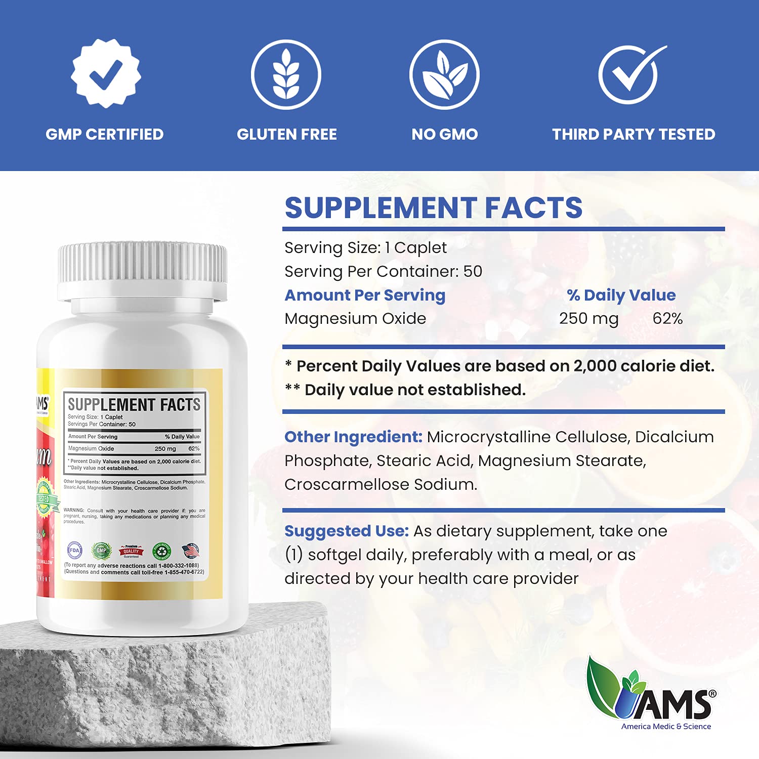 two bottles of magnesium for convenience