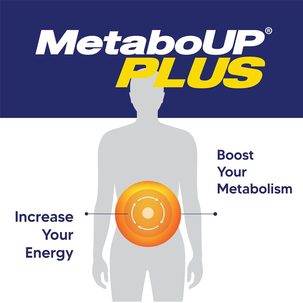 Two bottles of MetaboUP Plus capsules