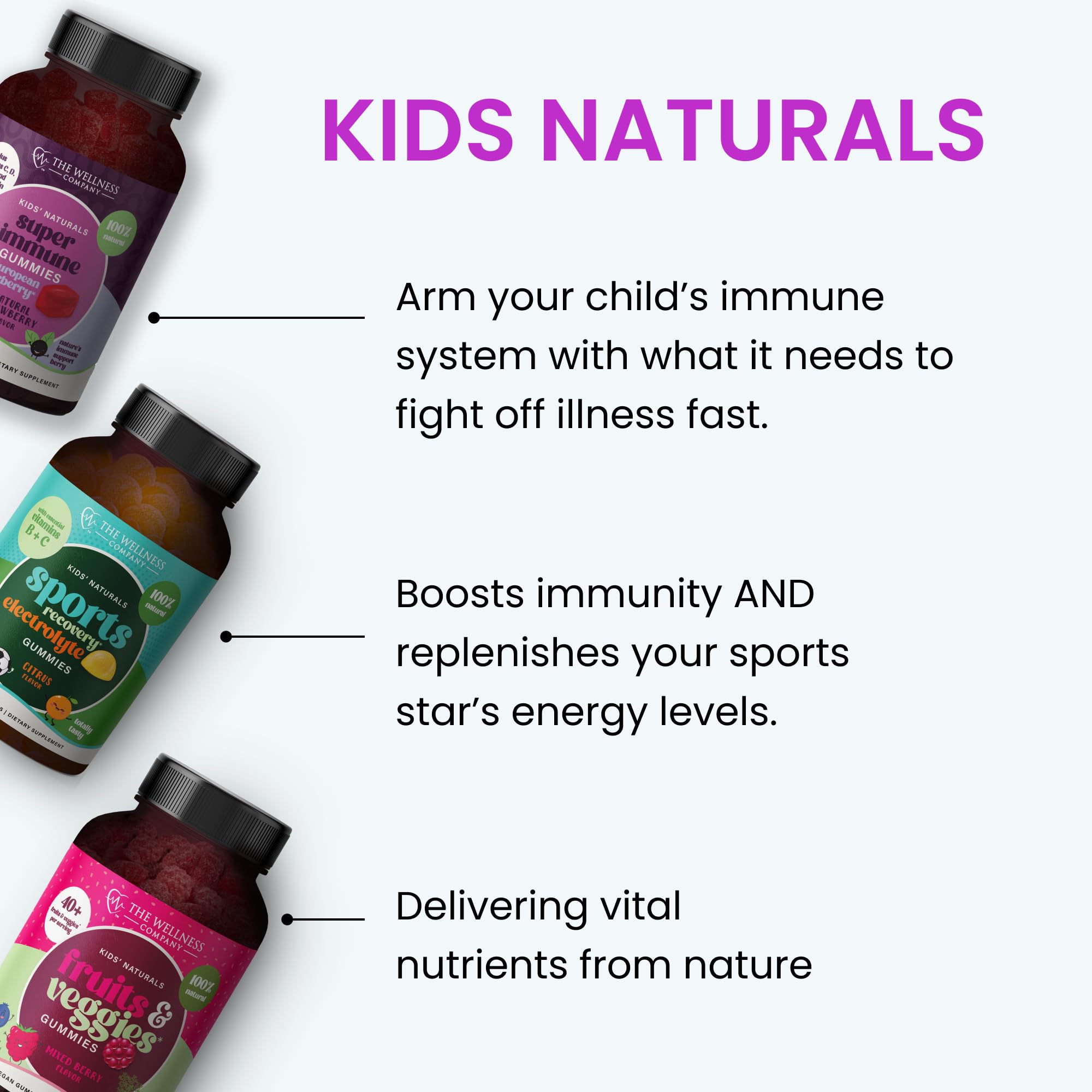 two-month supply elderberry gummies for families
