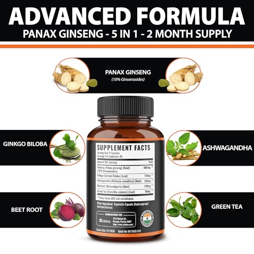 two-month supply ginseng capsules