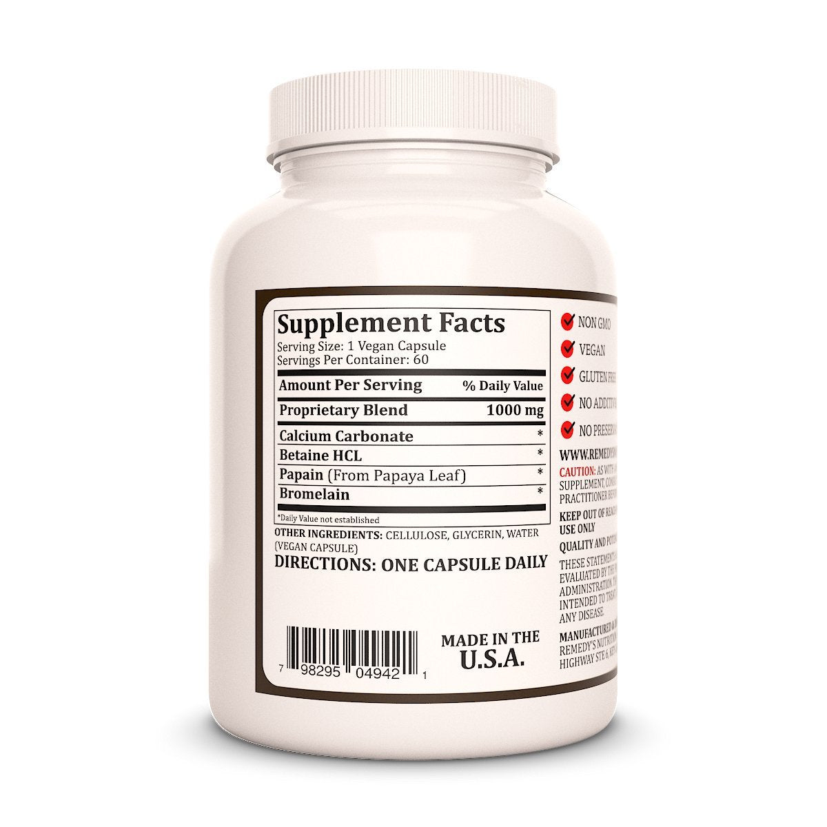 Two month supply of calcium capsules