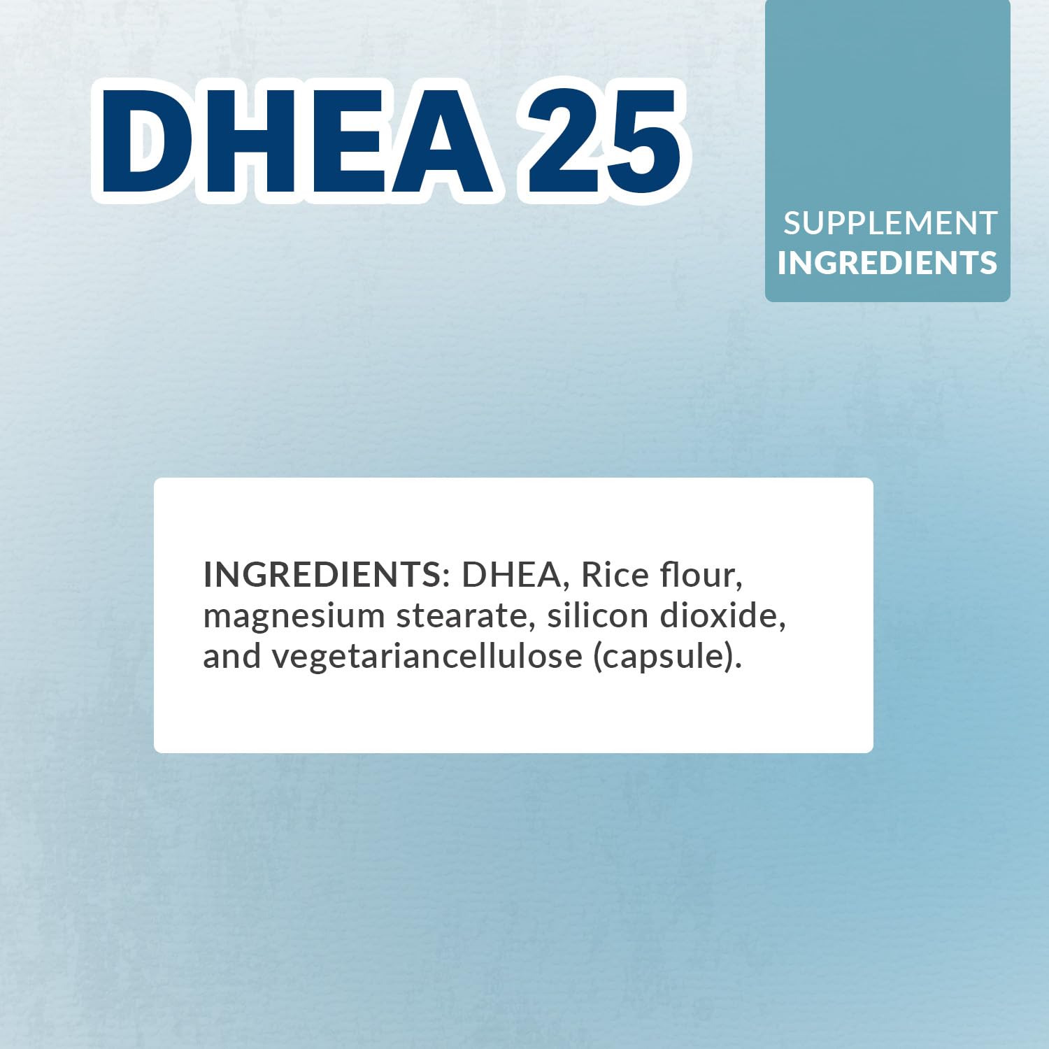 Two-month supply of Dhea supplements