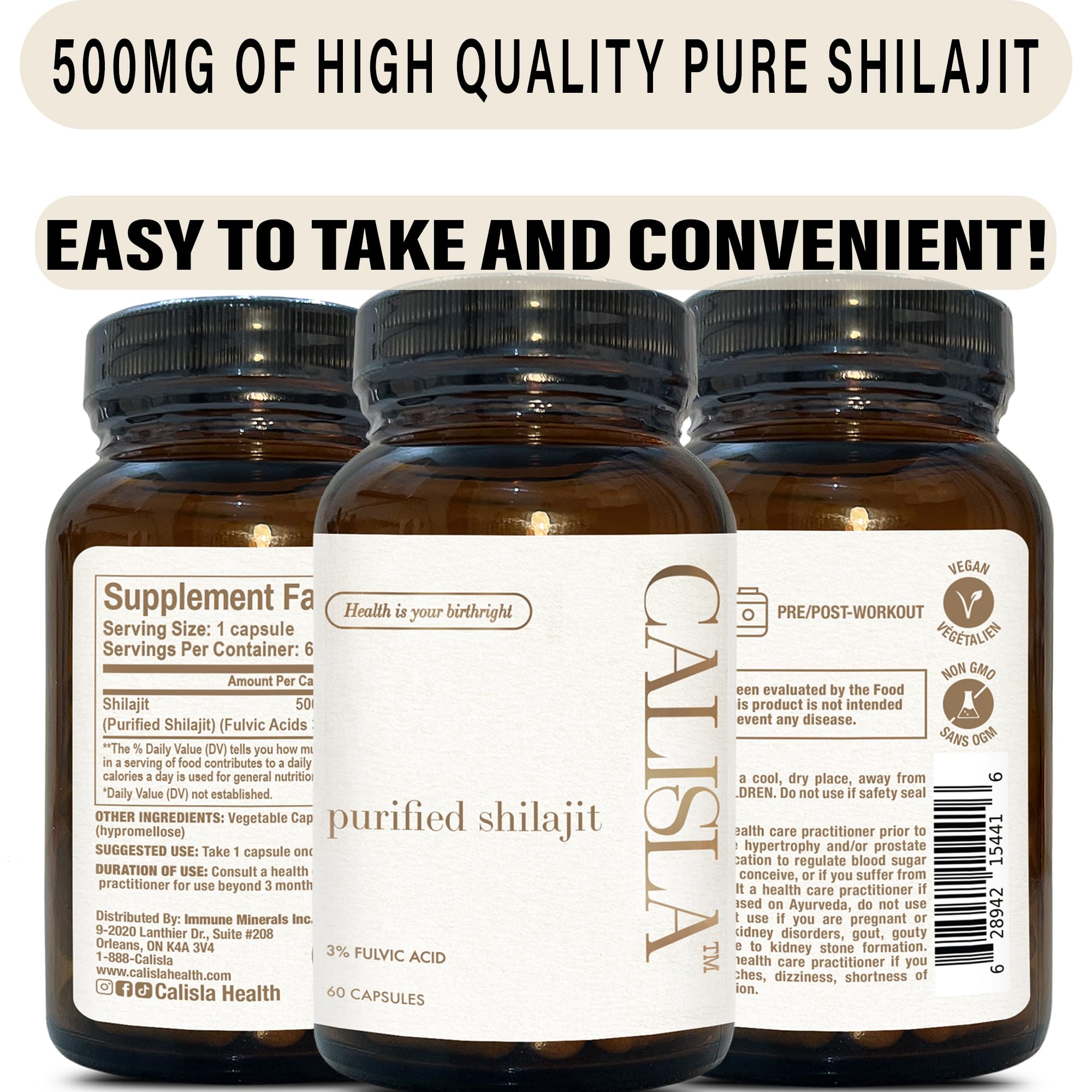 Two month supply of Shilajit