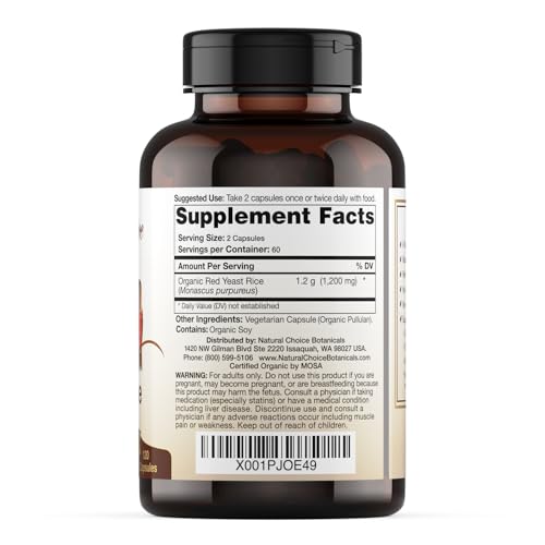 two month supply red yeast rice