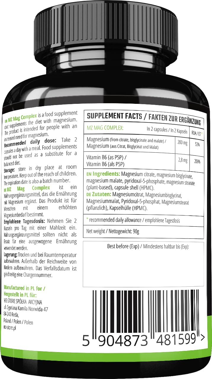 Two months supply of magnesium capsules
