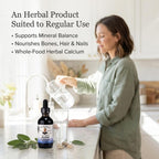 Two-ounce herbal calcium for easy dosing