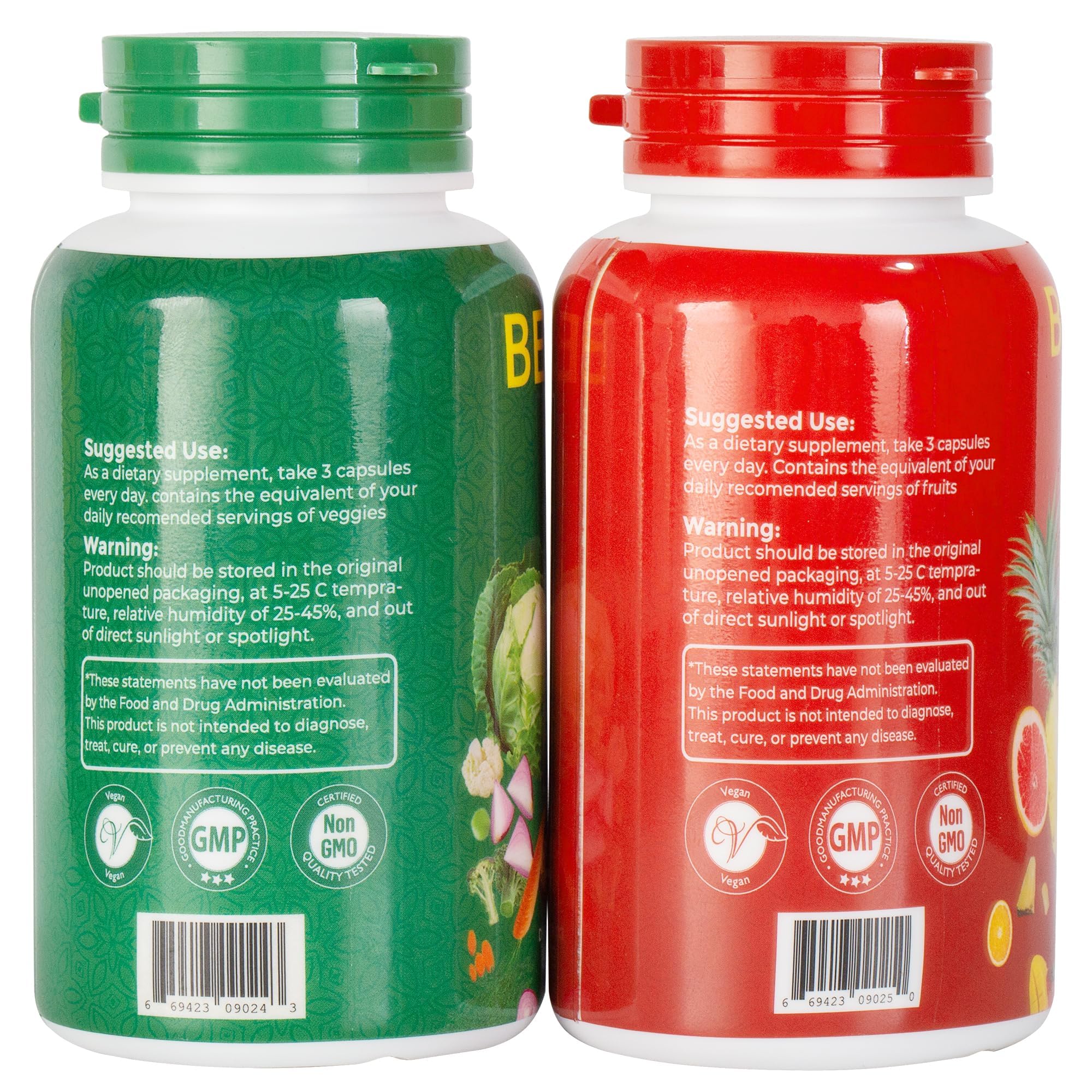 two-pack blended vitamin & mineral supplements