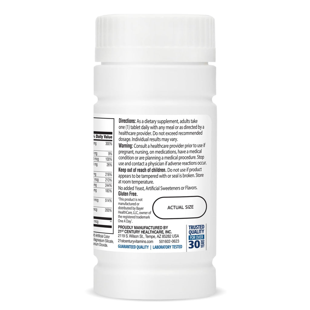 two-pack blended vitamin & mineral supplements