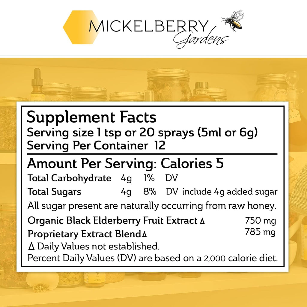 two pack elderberry propolis spray