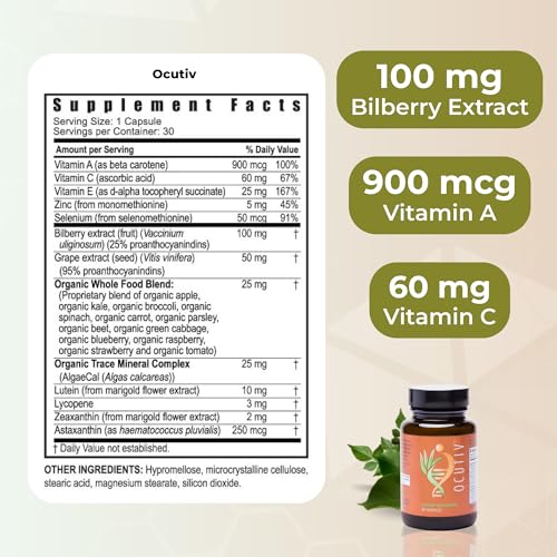 two pack eye health vitamin supplements