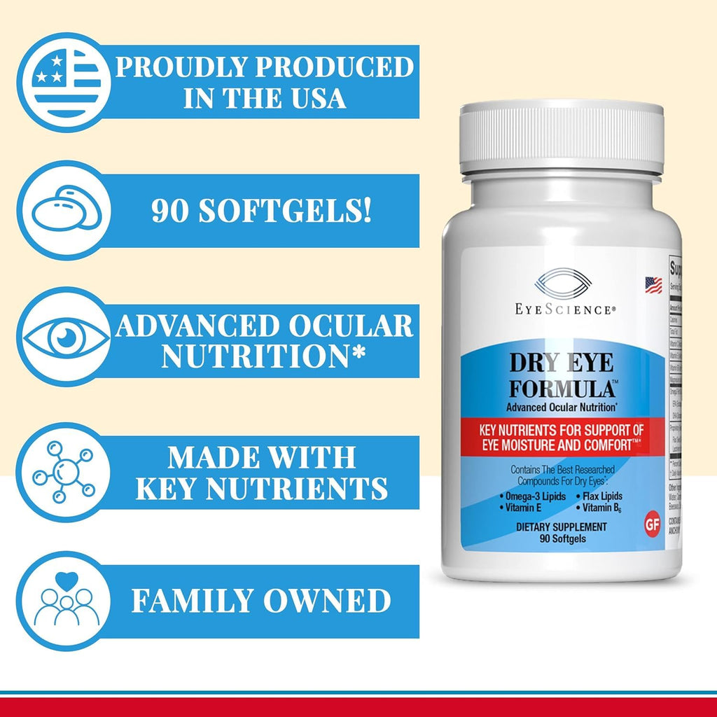 Two pack EyeScience vitamin E supplements