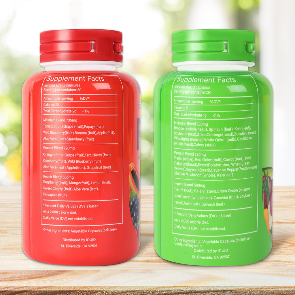 two-pack fruit and veggie capsules