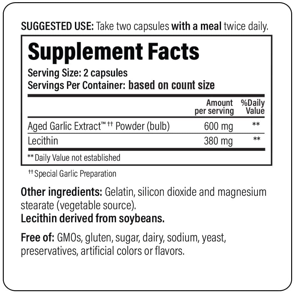 Two-pack garlic extract for daily wellness