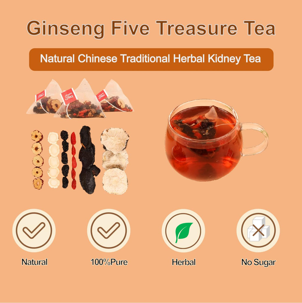 Two pack Ginseng Five Treasures tea