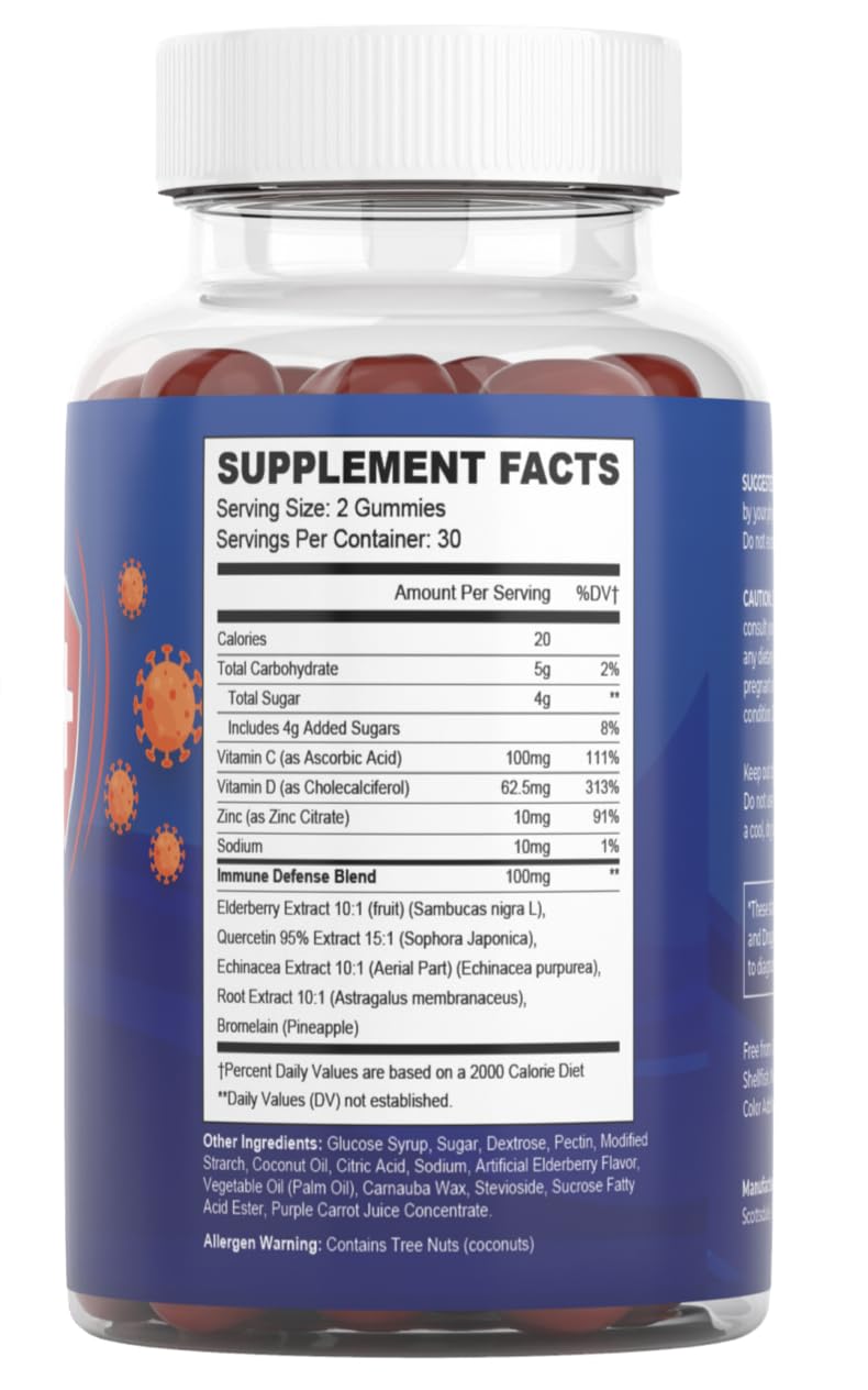 two pack immune defense gummies