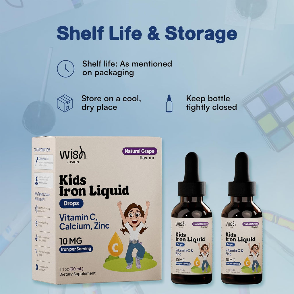 Two pack kids iron drops