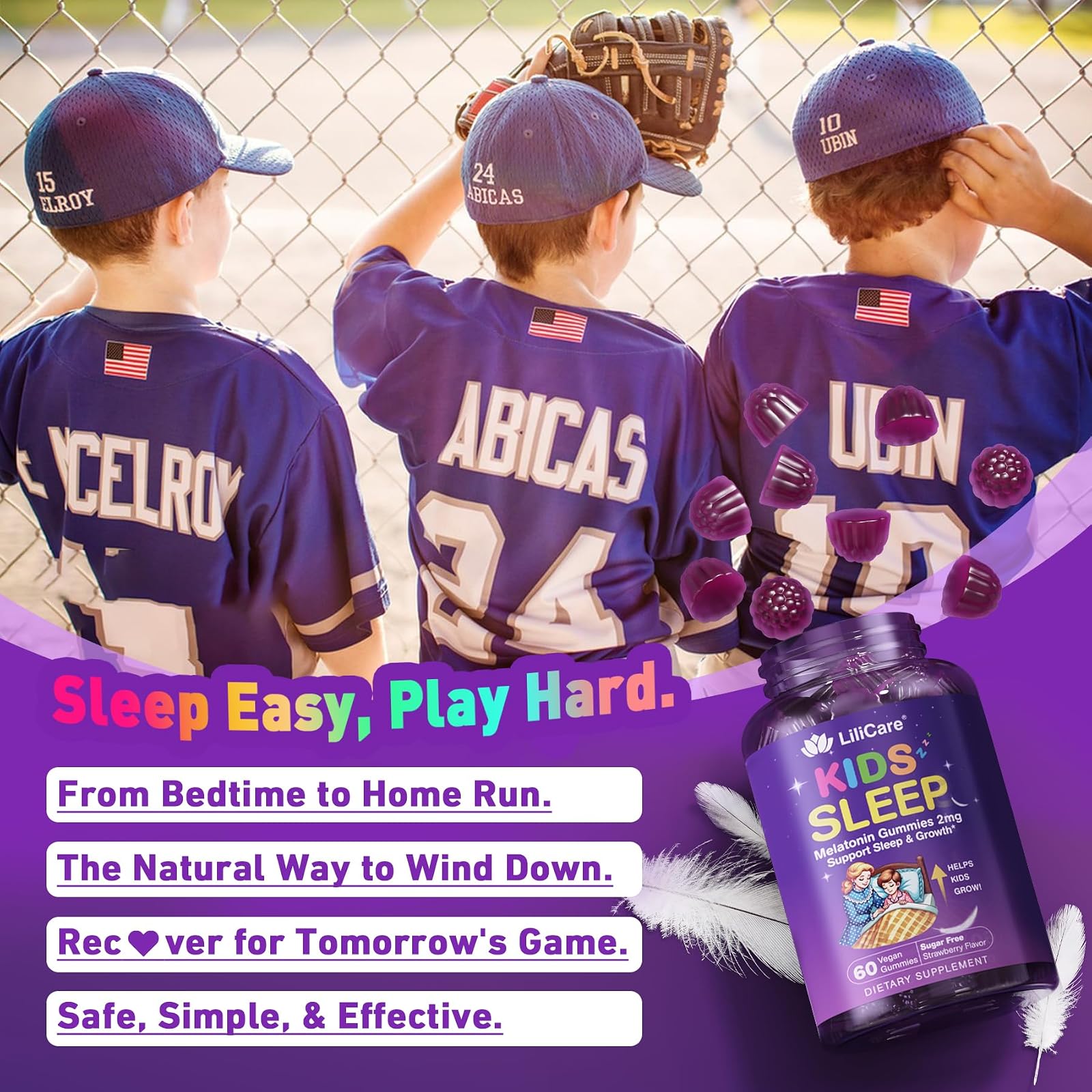 two pack kids sleep gummies