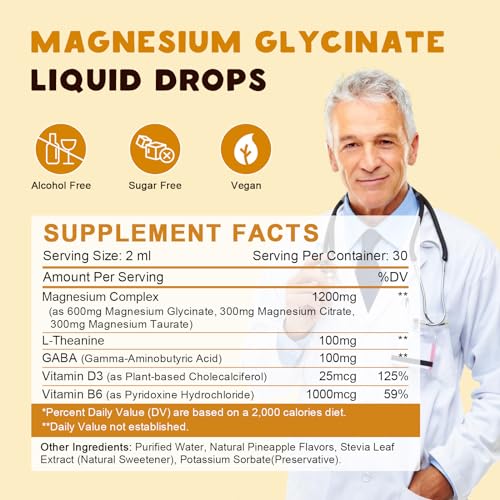two pack magnesium glycinate drops