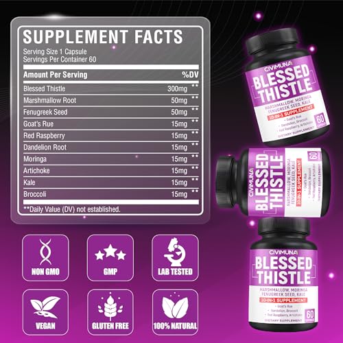 Two pack milk thistle supplement